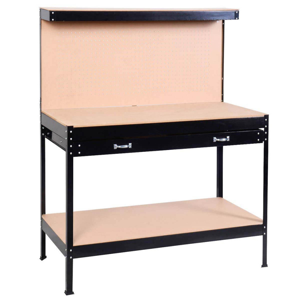 Munkapad garázsba, műhelybe – 120x60 cm, acél/MDF – 45 kg