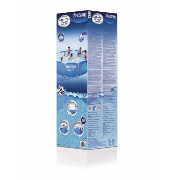 BESTWAY Steel Pro medence D366 x 76cm (56706) BESTWAY Steel Pro medence D366 x 76cm (56706)